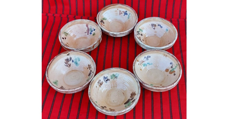 6 castroane (set 5), vase de ceramica traditionale moldovenesti ...