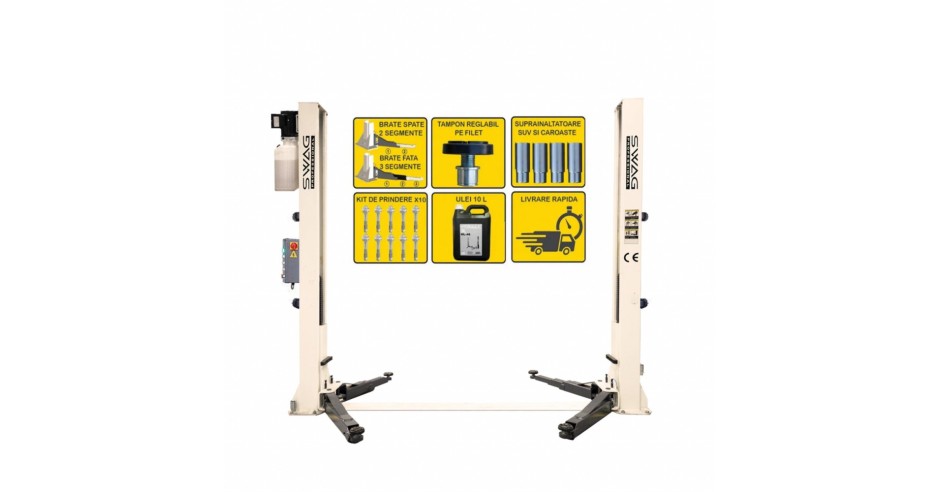 Elevator Auto 2 Coloane Hidraulic SWAG SW4000A 4 Tone, Deblocare ...