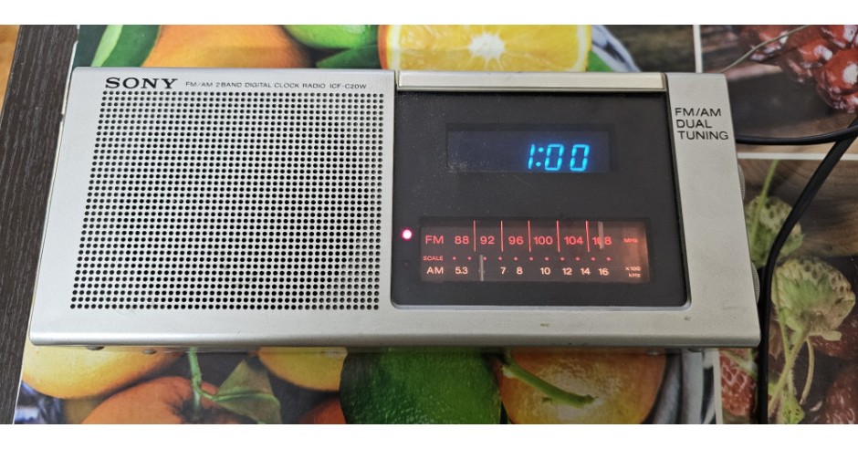Radio cu Ceas SONY ICF-C20W, FM/AM, Analog, Ceas Radio, Sony ICF ...