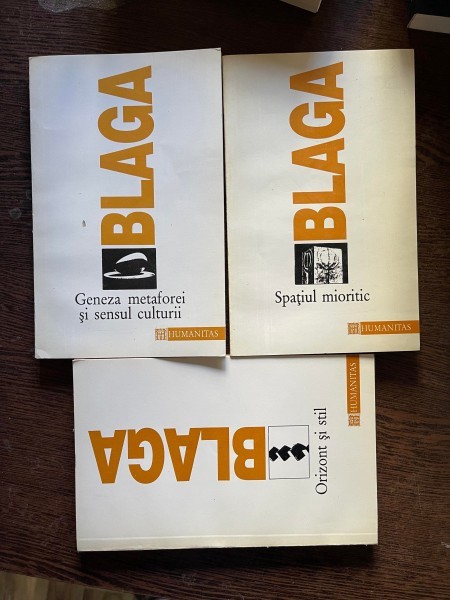 Lucian Blaga - Trilogia culturii (3 volume: Orizont si stil, Spatiul ...
