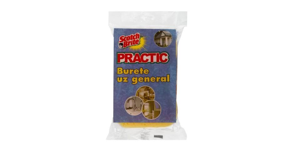 Burete Uz General SCOTCH BRITE Practic, 11.2x6.7x2.5 cm, Culoare ...
