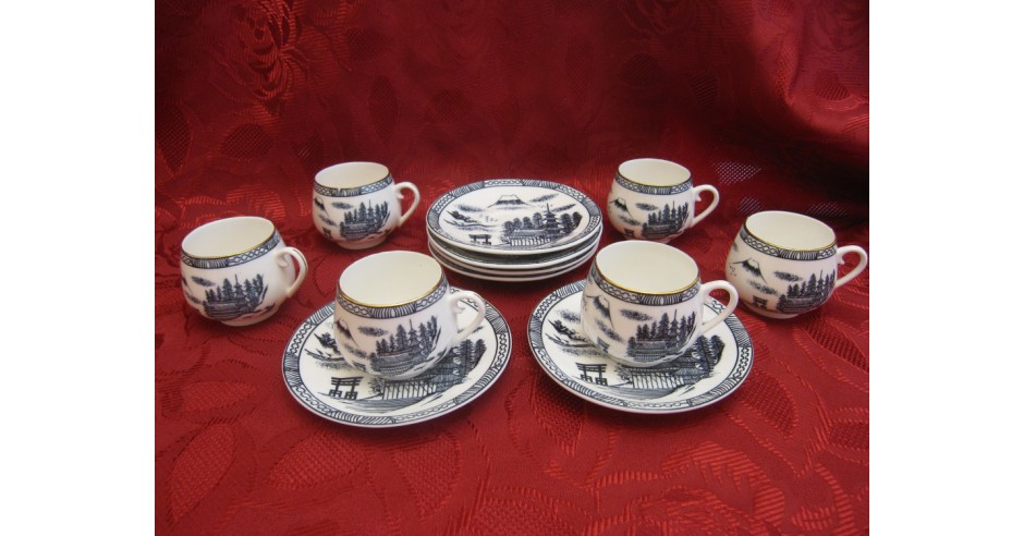 PORTELAN BONE CHINA ROMANIA SET CESTI CAFEA ESPRESSO SI FARFURII MODEL ...