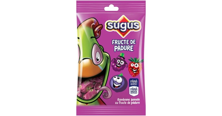 Bomboane Gumate Sugus Fructe de Padure, 80 g, Bomboane Gumate Fructate ...