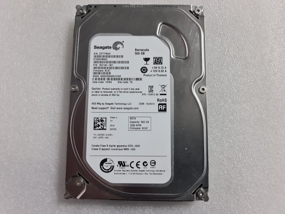 Hard disk Seagate Barracuda 500GB, 7200rpm, 16MB cache, SATA III - poze ...