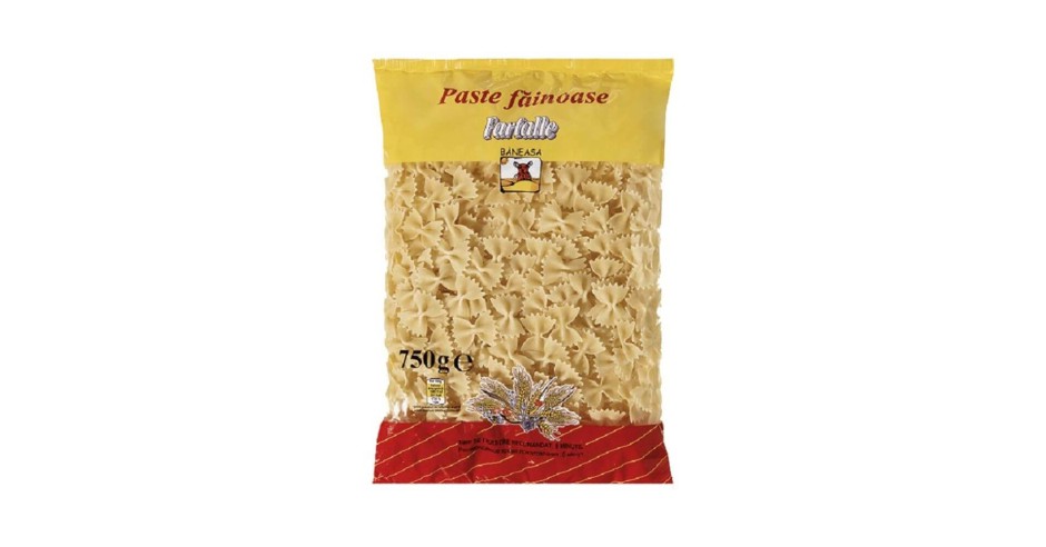 Paste Fainoase Baneasa Farfalle, 750 g, Paste Baneasa, Paste Fainoase ...