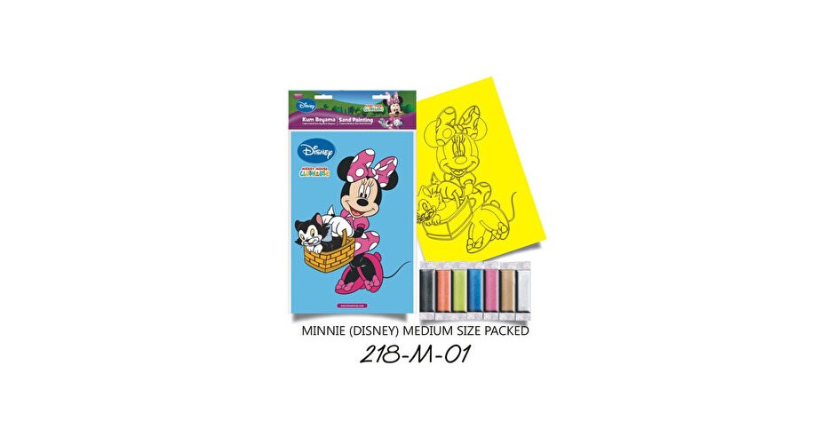 Plansa pictura nisip colorat Minnie | arhiva Okazii.ro