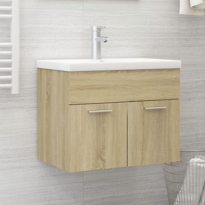 DULAP CU CHIUVETA INCORPORATA, STEJAR SONOMA, 60 X 38.5 X 46 CM | Okazii.ro