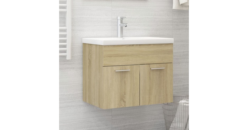 DULAP CU CHIUVETA INCORPORATA, STEJAR SONOMA, 60 X 38.5 X 46 CM | Okazii.ro