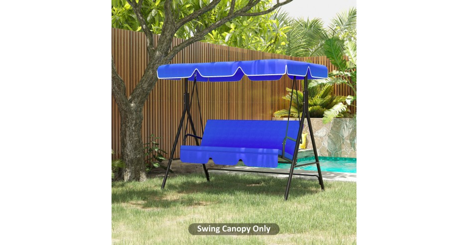 Outsunny Copertina de Rezerva pentru Balansoar de Gradina cu 2 Locuri ...
