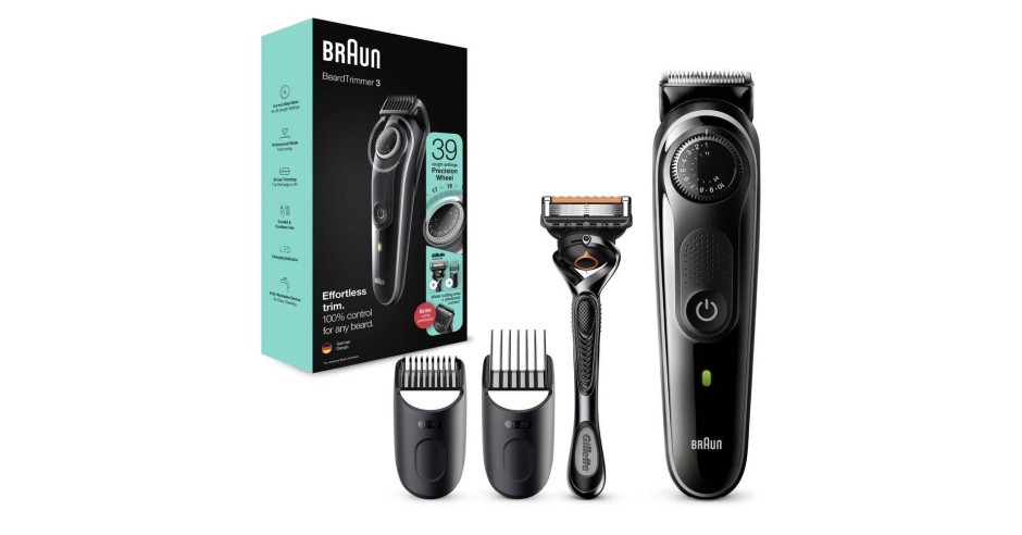 Aparat De Tuns Barba Braun BT3342 Wet&Dry Buton Rotativ De Precizie ...