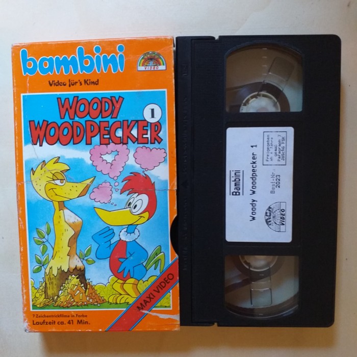 Caseta video VHS desene animate vechi retro Ciocanitoarea Woody ...