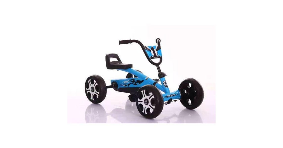 Kart cu lant, cadru metalic, roti EVA - albastru | arhiva Okazii.ro