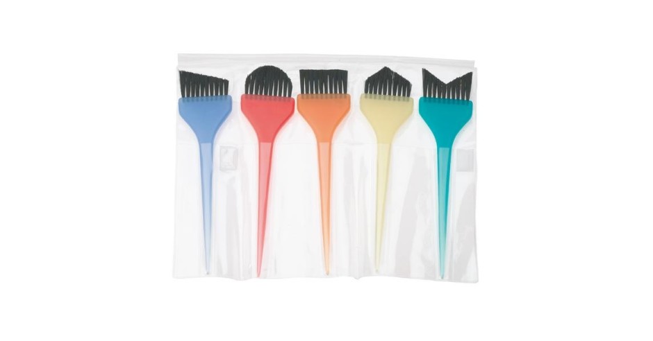 Set 5 Pensule Profesionale Vopsit Păr Sinelco: Balayage, Șuvițe ...