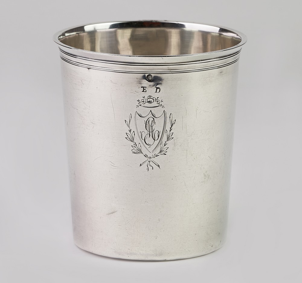 Pocal,pahar mare din argint masiv 950/1000 din anul 1793 Franta-Paris ...