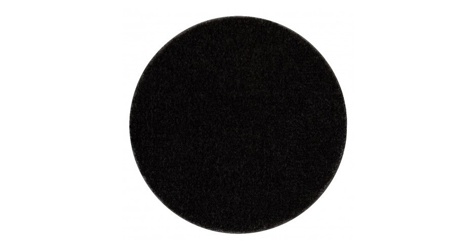 Covor baie SANTA cerc simplu, anti-alunecare, moale - negru, cerc 67 cm | Okazii.ro