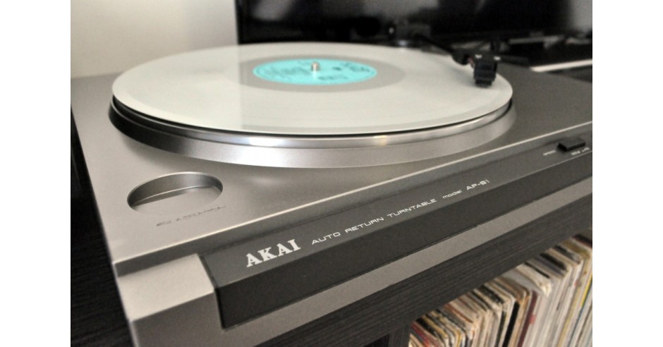 Pick-up platan vintage Akai AP-B1 Japan cu doza Shure Realistic noua ...