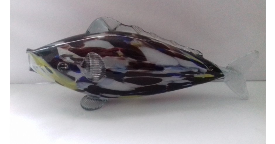 PESTE -BIBELOU DIN STICLA COLORATA-PERIOADA COMUNISTA | arhiva Okazii.ro