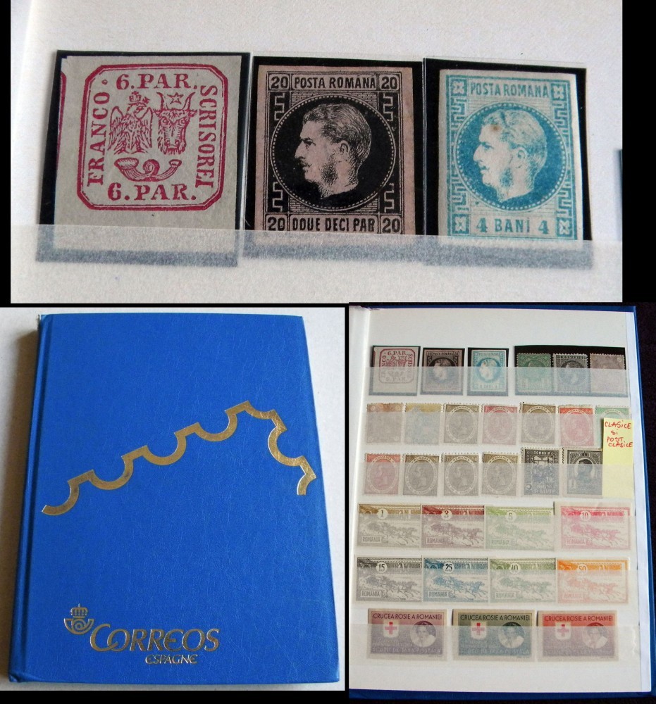1864-1959 Clasor Romania peste 500 timbre vechi + colite, eseuri, erori ...