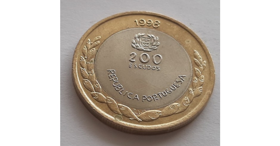 93.Moneda Portugalia 200 escudos 1998 (International Year of the Oceans ...