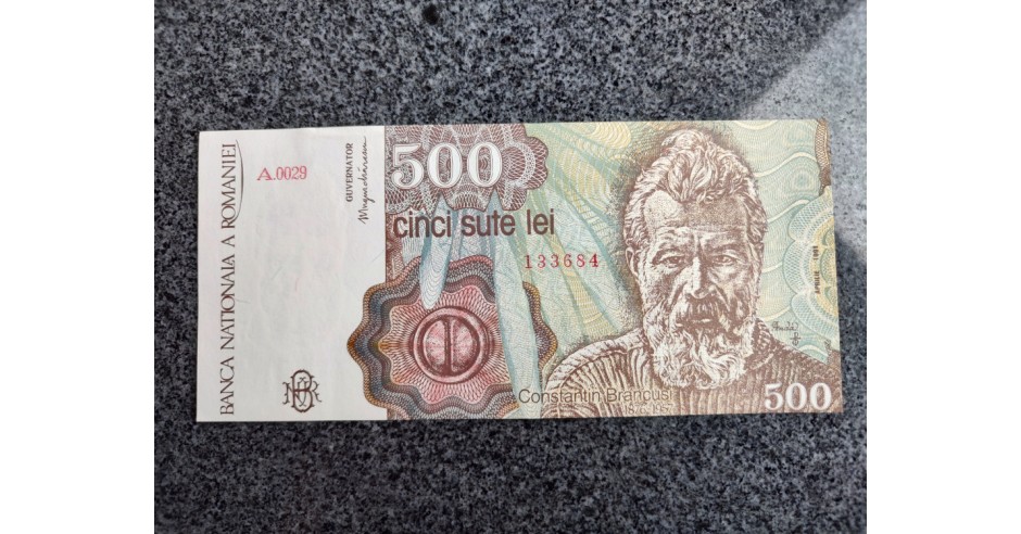 Bancnota 500 lei Constantin Brancusi, stare impecabila!! | arhiva Okazii.ro