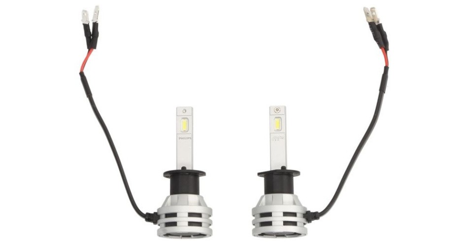 Set 2 Buc Bec Led Philips H1 12/24V 19W Ultinon Essential LED gen2 Alb ...
