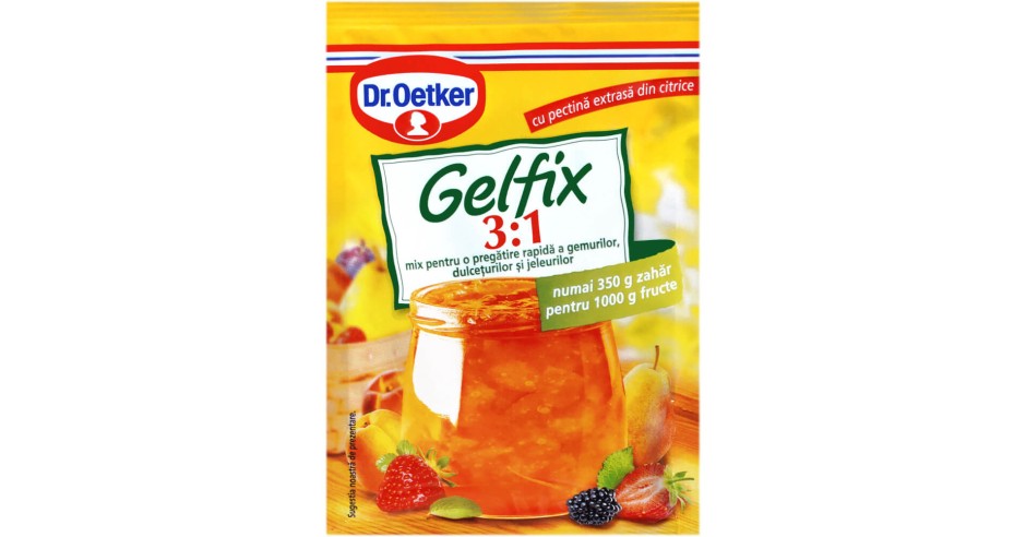 Gelfix Clasic 3:1 Dr.Oetker, 25g, Gelfix pentru Dulceata, Gelfix pentru ...
