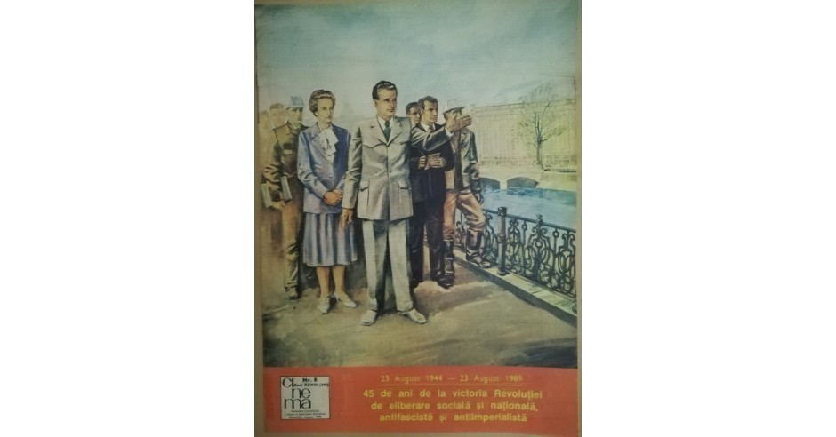 Rev. CINEMA, Nr. 8 / 1989, comunism, Ceausescu, epoca aur, propaganda ...