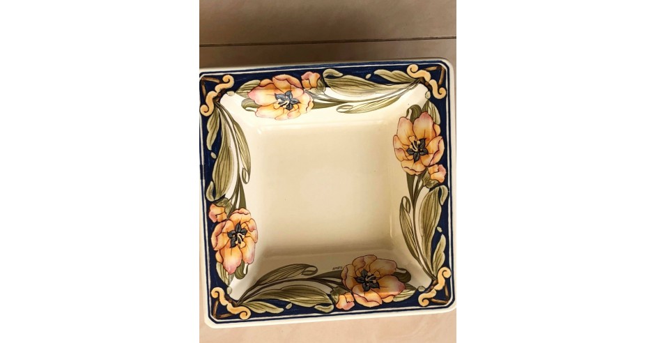 TIFFANY VAS DECORATIV CU FLORI DE MACI - FRUCTIERA MARE 30 CM | arhiva ...