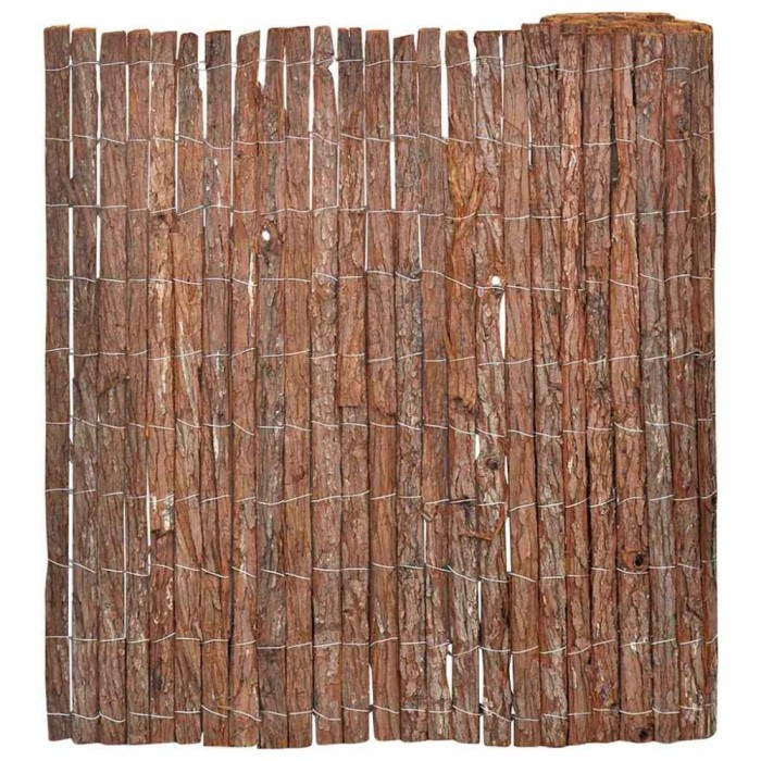 Gard din scoarta de copac Maro 100 x 600 cm Cortex | Okazii.ro
