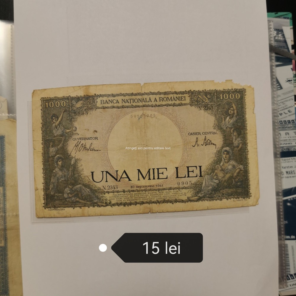 1000 lei Bancnote vechi | arhiva Okazii.ro