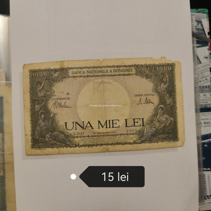 1000 lei Bancnote vechi | Okazii.ro