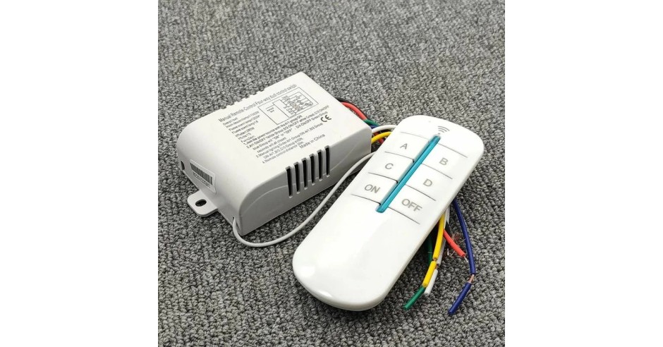 Intrerupator lumina cu telecomanda receptor 4 canale 220V lustra ...
