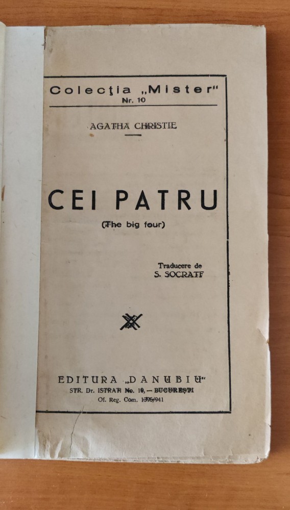 Agatha Christie - Cei patru (Ed. Danubiu - edi?ie interbelica) | arhiva ...