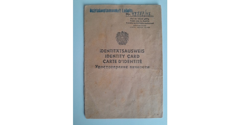 Buletin vechi Carte de identitate Austria 1947 sovietic | Okazii.ro