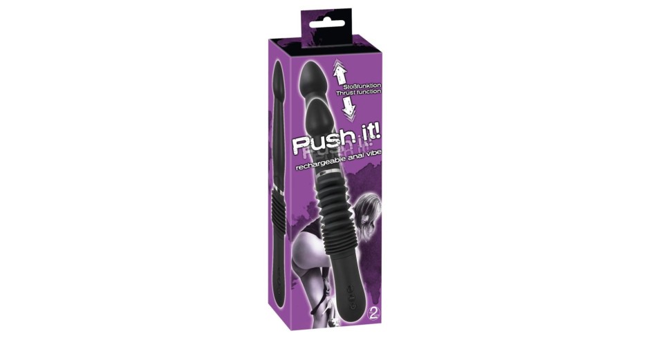 Push it! Vibrator cu miscare sus/jos de 6cm - Vibrator cu 7 moduri de ...