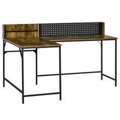 Masa de Birou de Colt pentru Computer in Stil Industrial HOMCOM, Masa ...