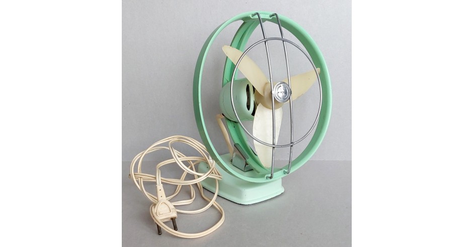 Ventilator metalic romanesc cu masca, Electromotor Timisoara 1975 ...