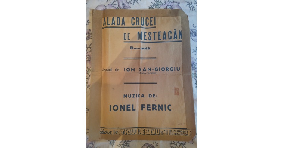 Balada crucei de mesteacan-partitura-Ionel Fernic | Okazii.ro