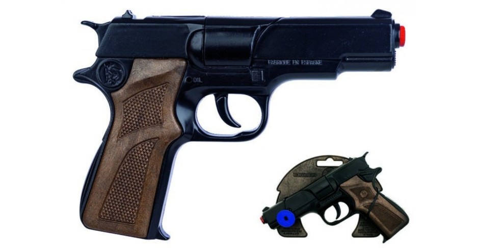 GONHER Pistol politie culoare negru 8 capse | arhiva Okazii.ro