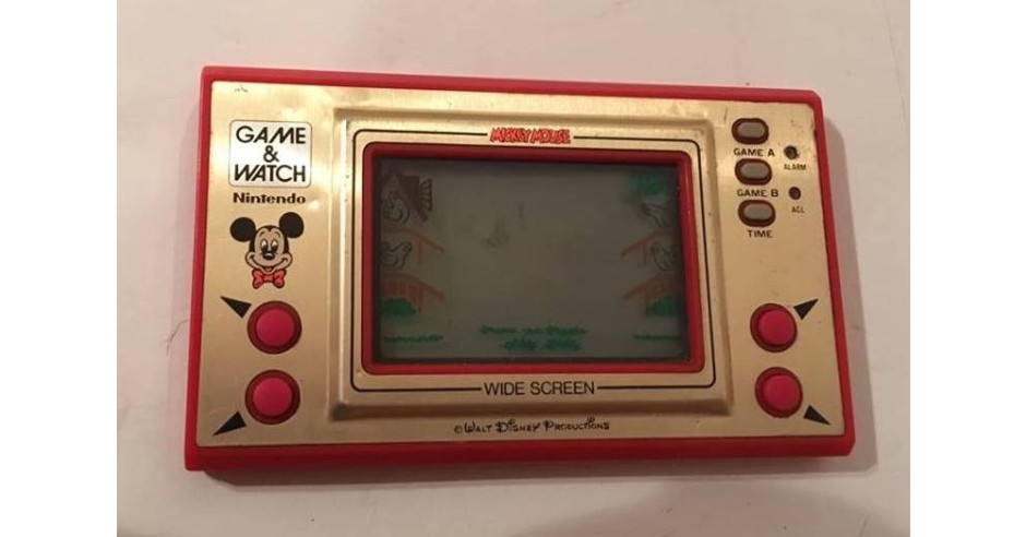 Joc electronic vechi, vintage Nintendo GAME & WATCH Mickey Mouse Made ...