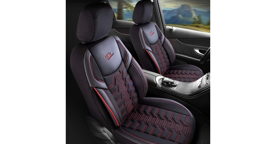 Set Huse Scaune Auto pentru Jeep Renegade - Panda Berlin, negru cu ...