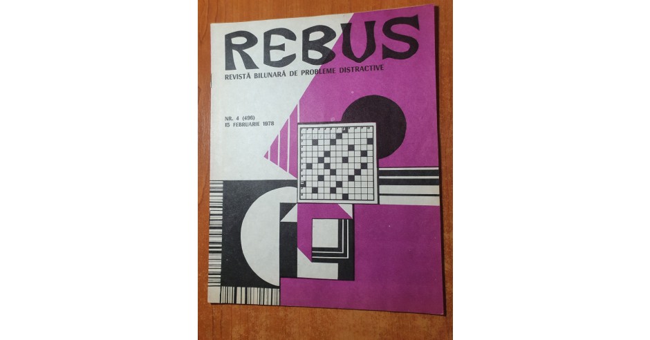 Revista rebus 15 februarie 1978-revista este total necompletata | Okazii.ro