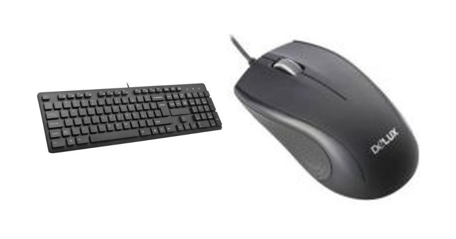 Kit TASTATURA si Mouse DELUX KA150U+M136BU-cu fir-105 taste format ...