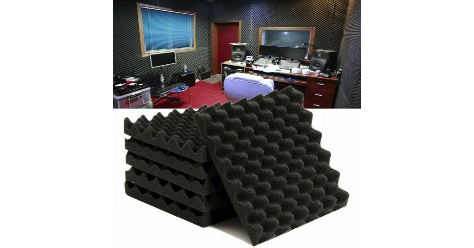 Burete Acustic Izolator Fonic 50x50x5cm Gri Antracit Studio Boxe ...