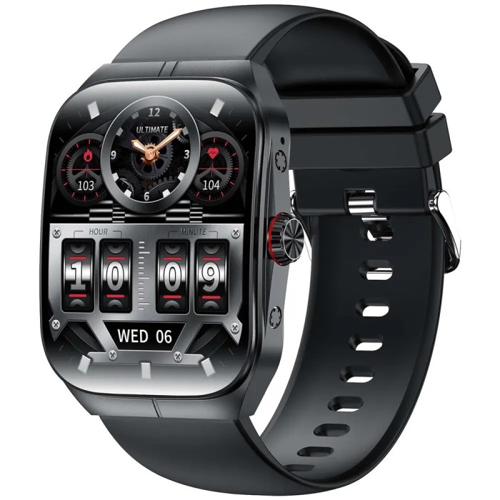 SMARTECH SmartWatch cu Apel Bluetooth, Ritm Cardiac, Tensiune Arteriala ...