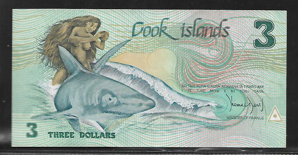 Insulele Cook 3 Dollars ( fara data emisiune) -UNC | arhiva Okazii.ro