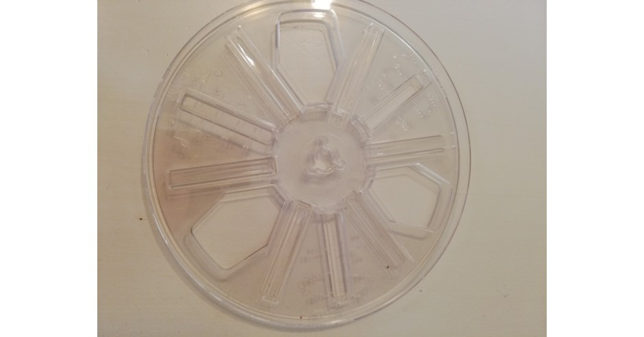 Rola plastic cu gradatii pentru Banda Magnetofon - diametru 18 cm - ca ...