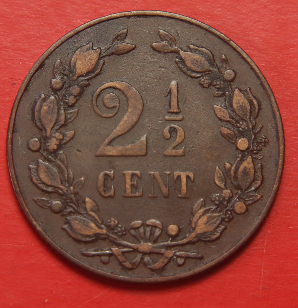 Olanda 2 1/2 Cents 1898 VF- | arhiva Okazii.ro