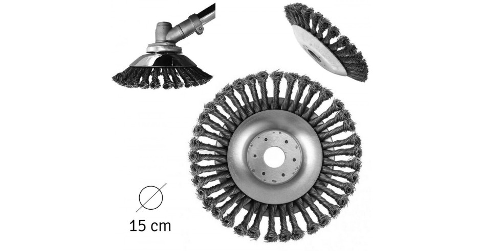 Disc universal cu perii pentru motocoasa si taietoare de gazon pe ...