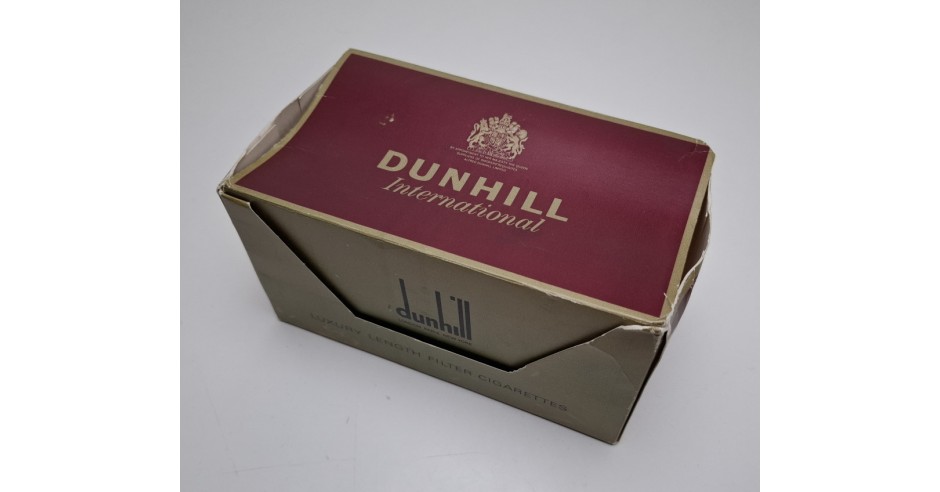 CUTIE CARTUS VECHI TIGARI "DUNHILL" - GOL - CARTONAT - COLECTIE ...